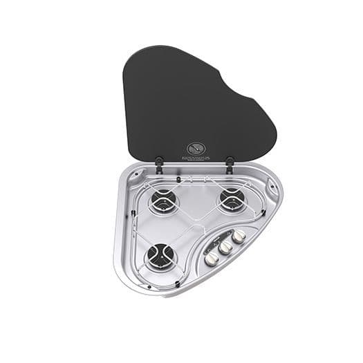 THETFORD 330 Triangular 3 Burner Hob LH 480mm x 480mm SHB33094-SP