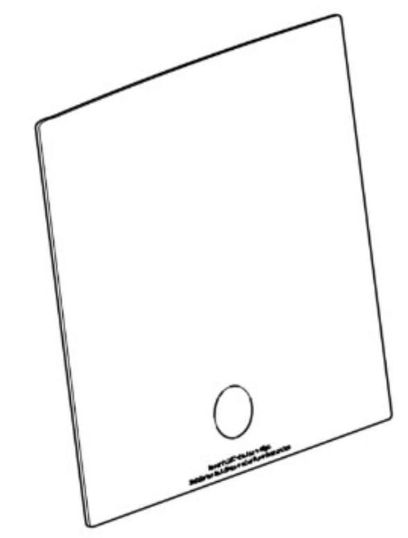 Thetford Triplex Replacement Glass Lid BLACK