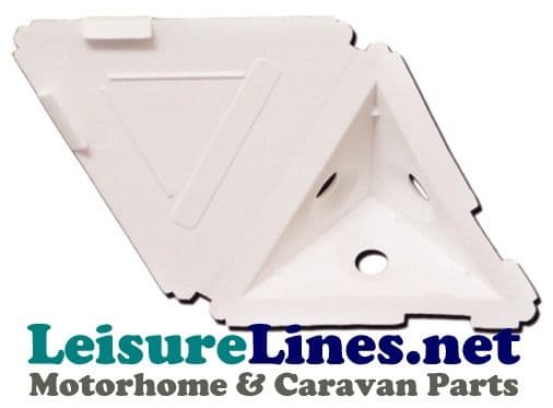 TRIANGULAR CORNER JOINT WHITE