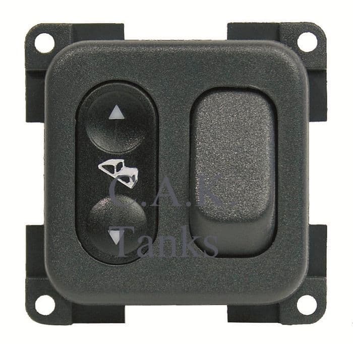 CBE TWIN SWITCH ELECTRIC STEP & AWNING LIGHT GREY