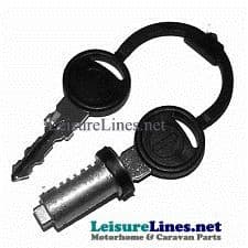 ZADI LOCK BARREL x 1 & PAIR OF KEYS