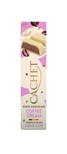 Cachet White Coffee Cream Bar 50g