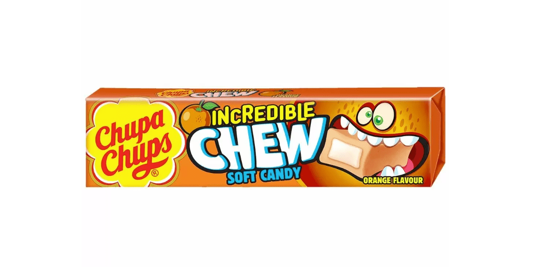 Chupa Chup Orange Incredible Soft Candy Chew