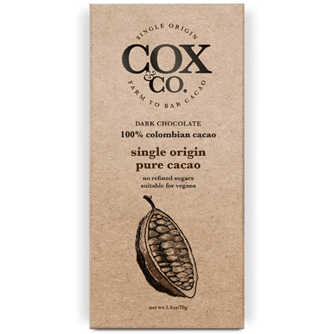 Cox & Co 100 Dark Columbian Chocolate Bar