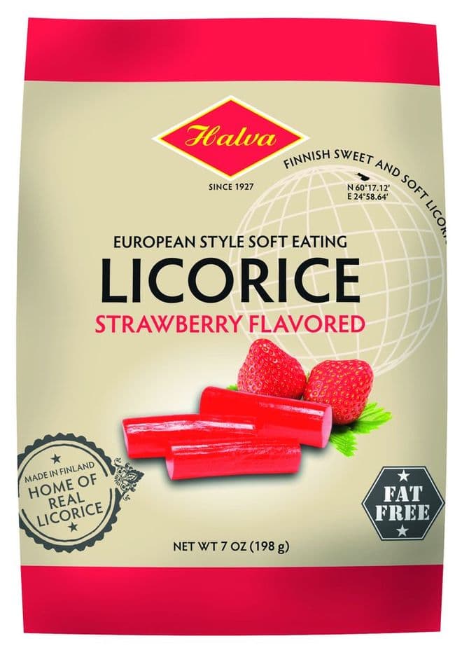 Halva Licorice Strawberry Flavour 200g