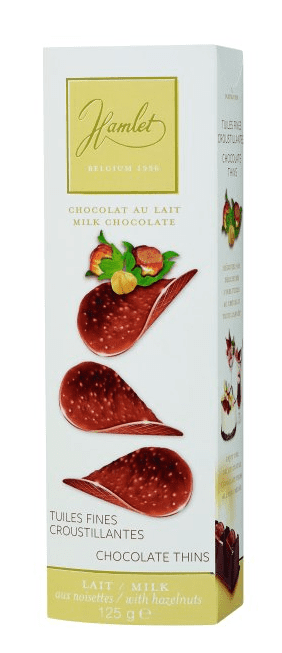 Hamlet Milk Chocolate Hazelnut Thins 125g