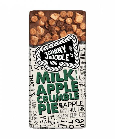 Johnny Doodle Apple Crumble Milk Chocolate Bar