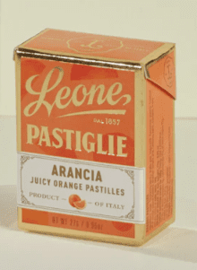 Leone Pastilles Orange Flavour Sweets 27g