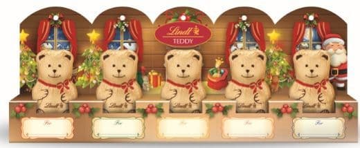Lindt Milk Chocolate Mini Teddy Bears 5 Pack 50g