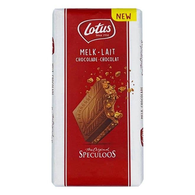 Lotus Milk Chocolate With Speculoos Biscuit Pieces 180g