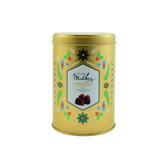 Mathez French Cocoa Dusted Truffles Tin 500g