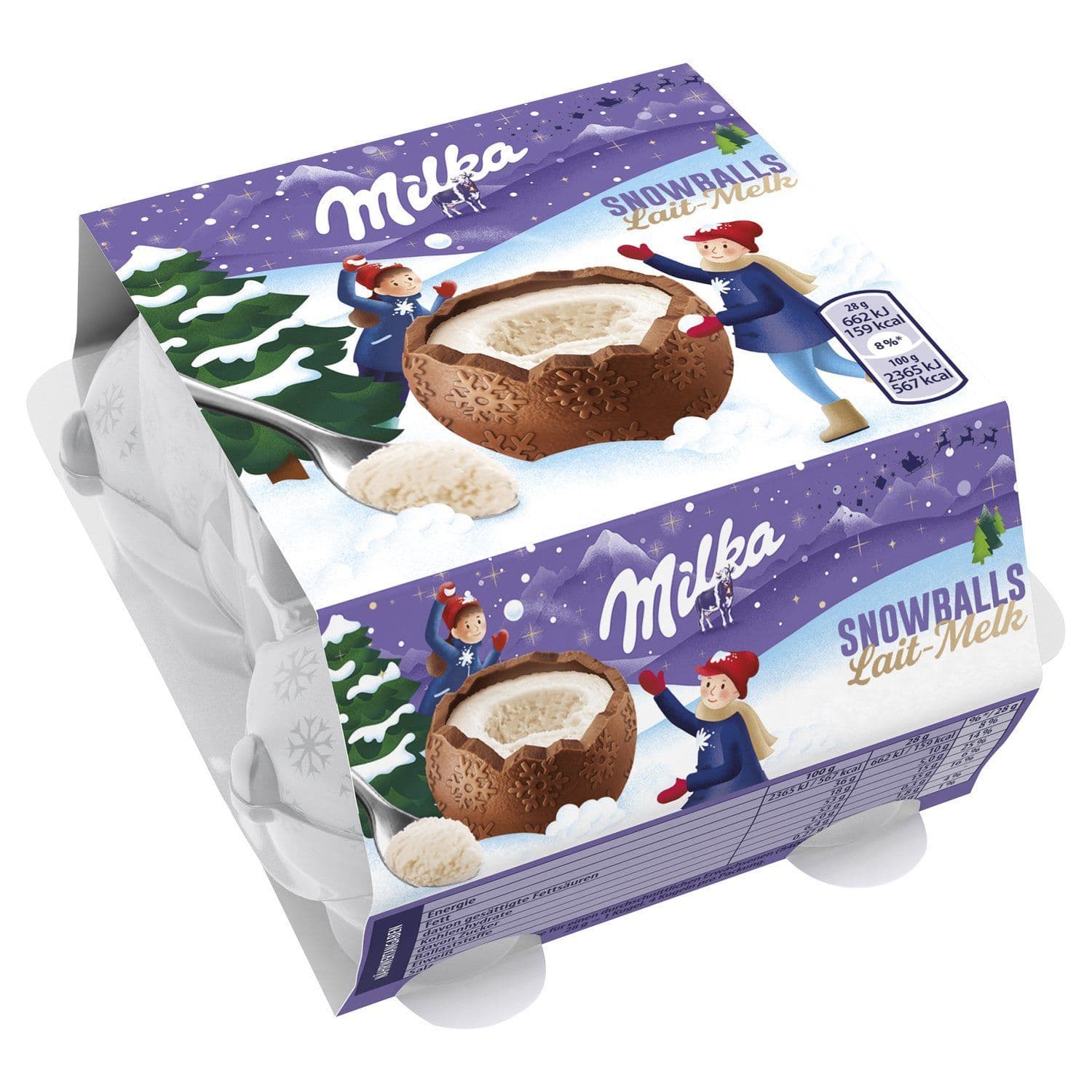 Milka Snowballs Carton 112g