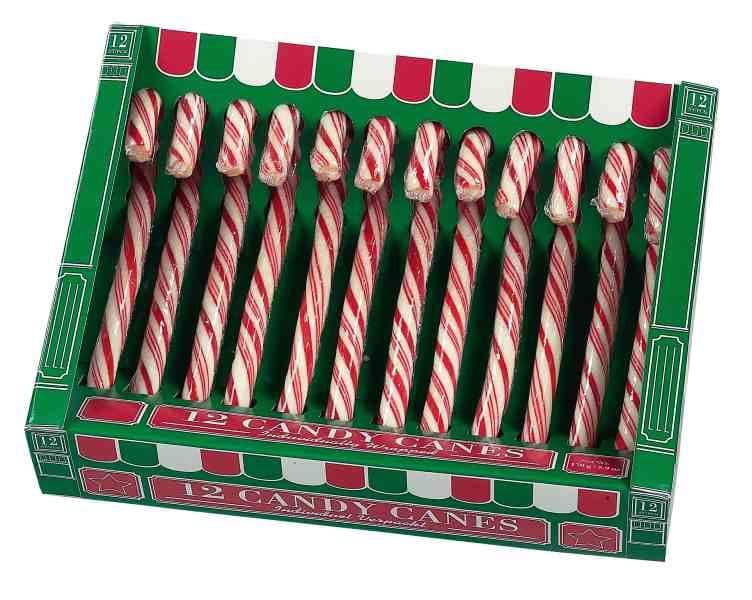 Red And White Candy Canes Box 12 s