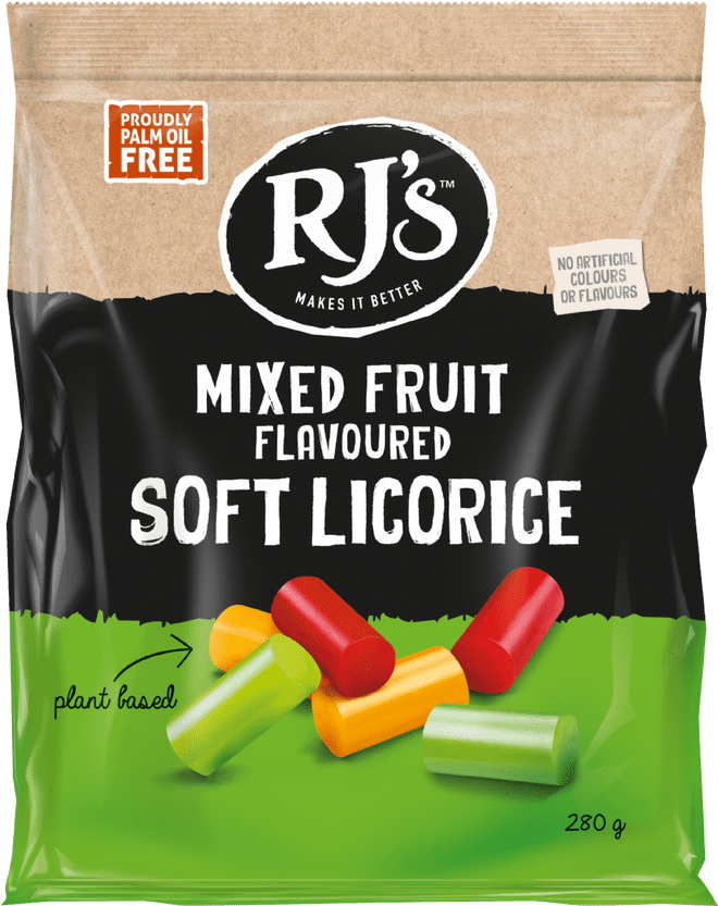Rj s Mixed Fruit Liquorice 280g