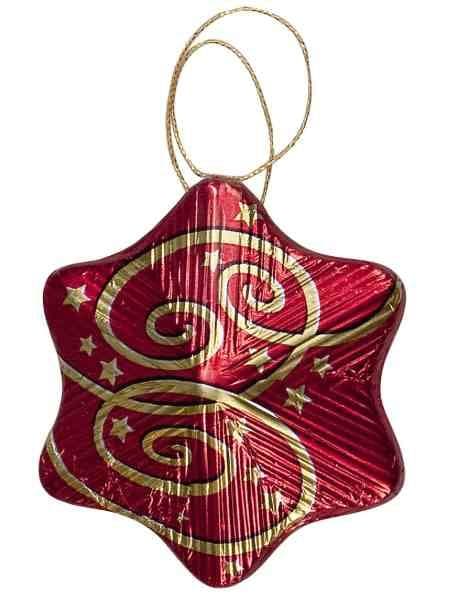 Storz Chocolate Foiled Star Tree Decoration