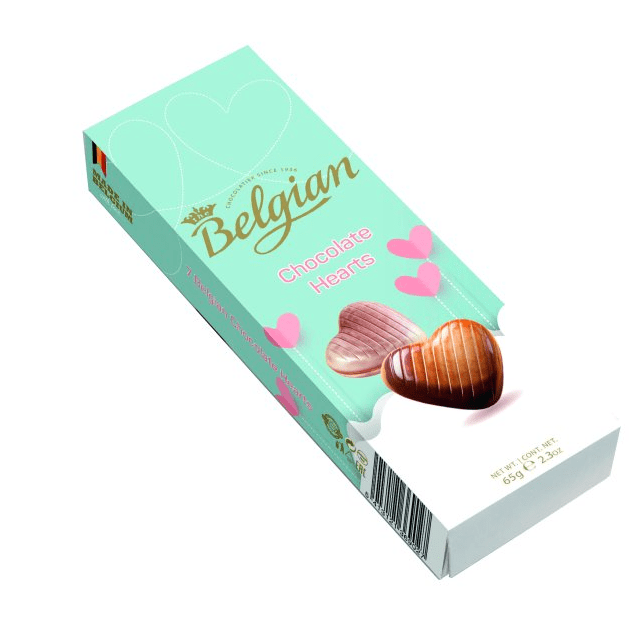 The Belgian Chocolate Praline Heart 65g