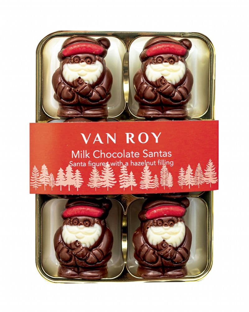 Van Roy Milk Chocolate Santas 75g