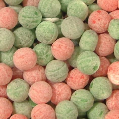 Watermelon & Apple Fizz Balls Sweets 100g
