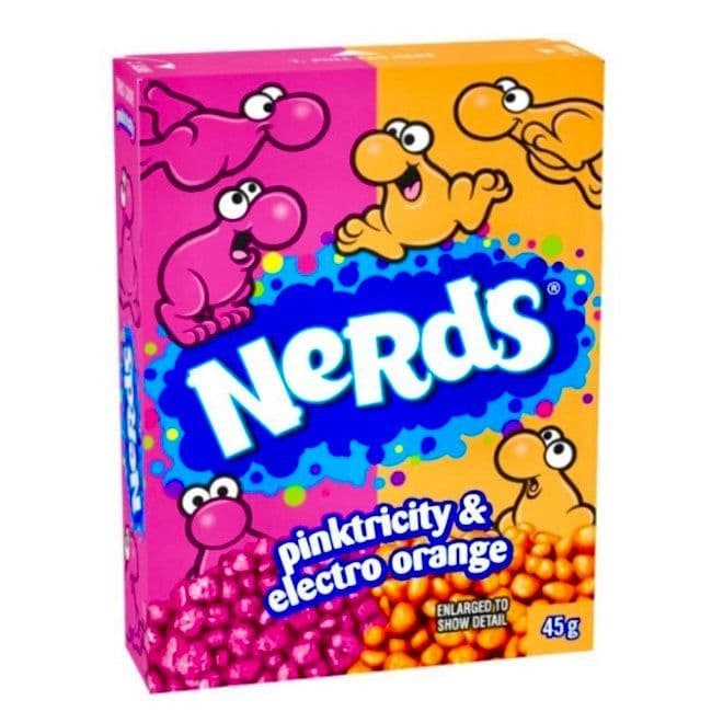 Wonka Nerds Neon Pinktricity Electro Orange 46g