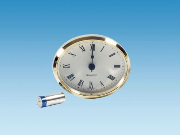 Oval Insert Caravan Clock
