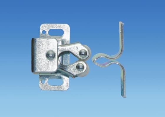 Twin Roller Catch Spring Loaded Screw Fi