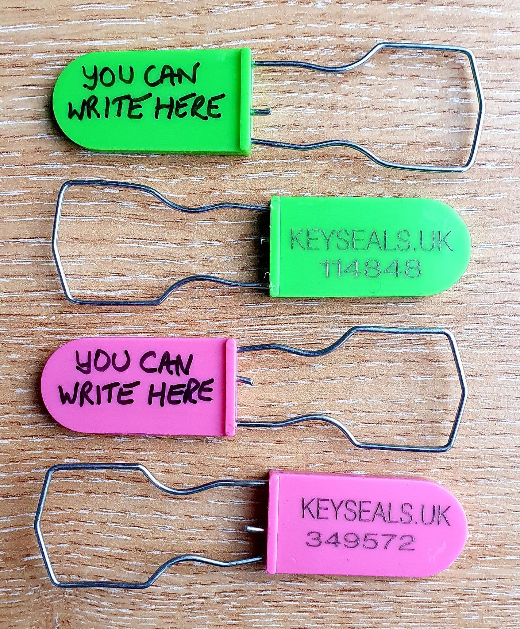 2 000 X Pink Key Seals 9 5p Each 2 000 X Pink Key Seals 9 5p Each