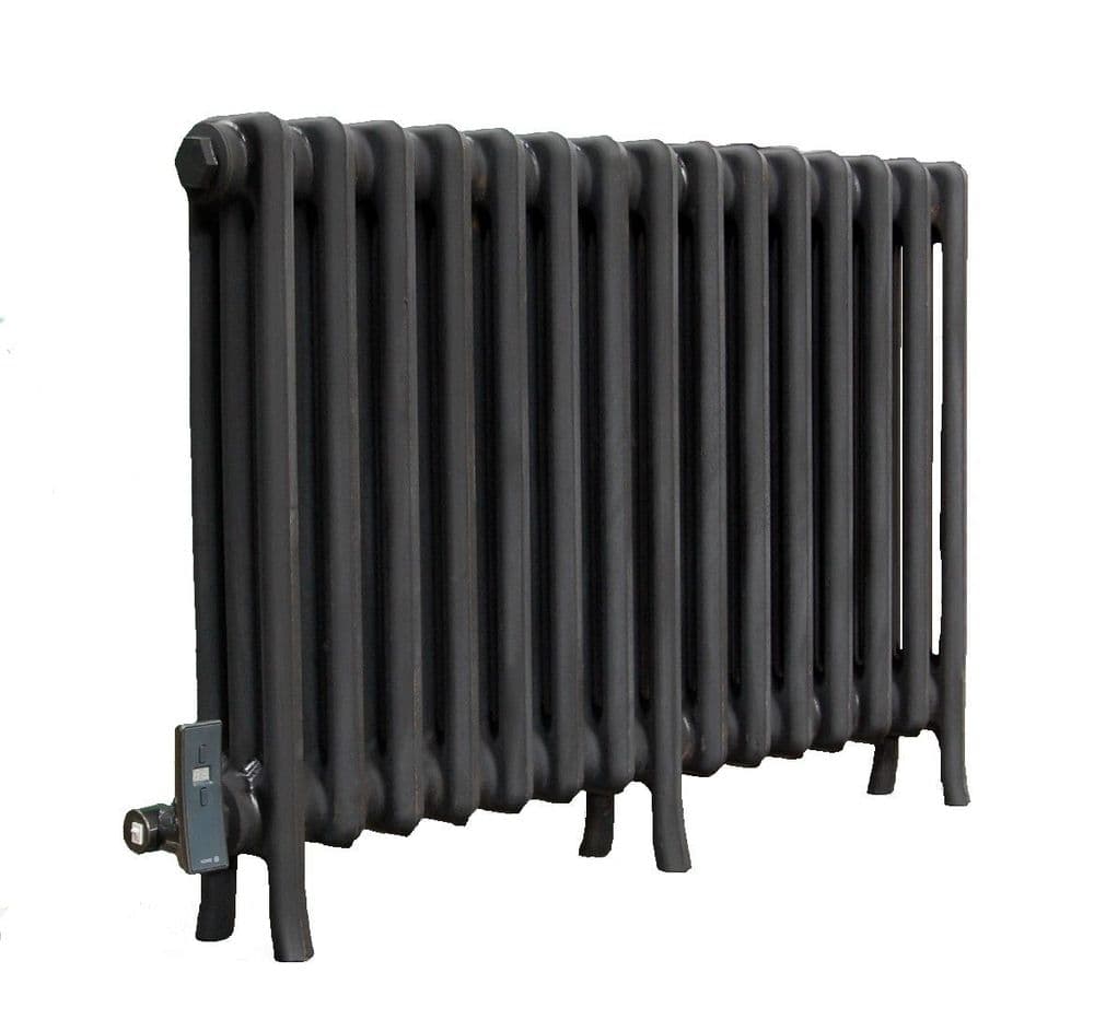 Electric 3 Column Classic Cast Iron Radiators 650mm in Primer