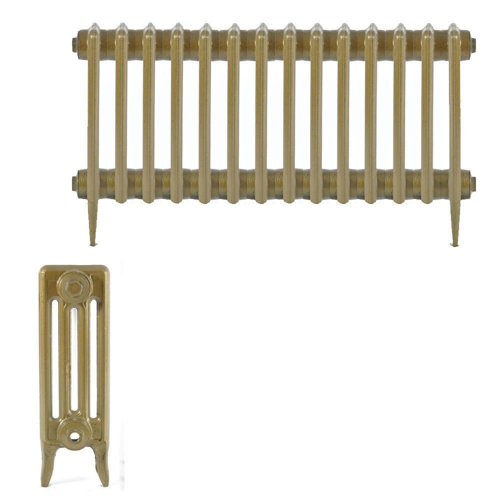 4 Column Cast Iron Radiators 460mm 14 Sections Painted