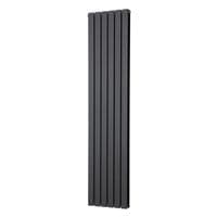 Anthracite Grey Flat Panel Vertical Designer Radiator - Choice Of Size