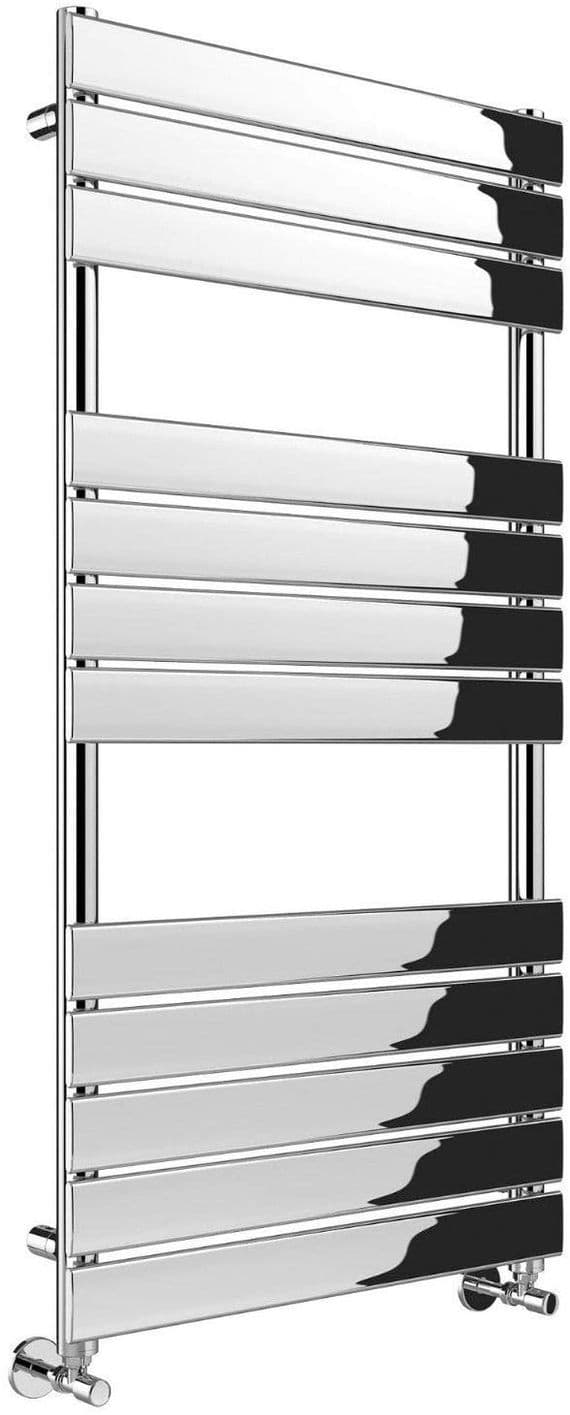 Chrome Towel Rail Flat Panel Designer Radiator - Choice Of Size