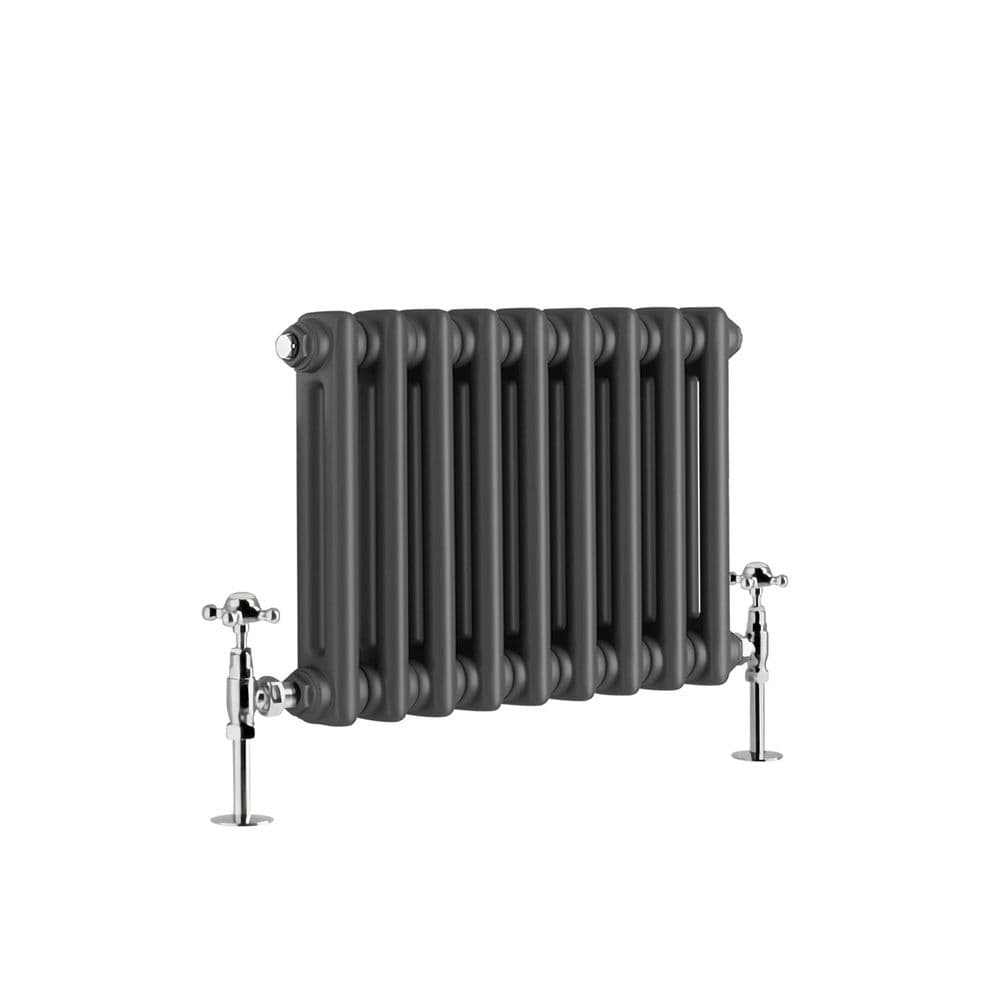 Designer Radiator - Column Horizontal Double - 300 x 425mm - Anthracite ...