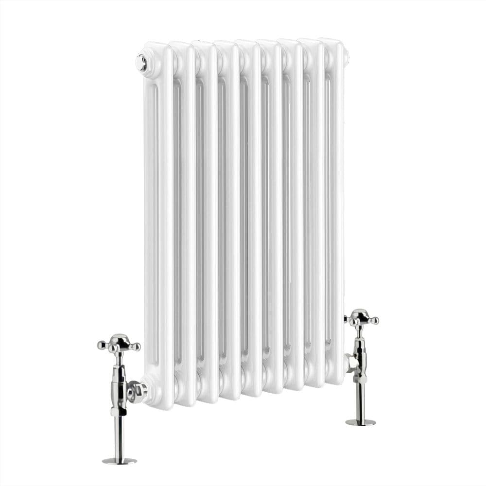 Designer Radiator - Column Horizontal Double - 600 x 425mm - White