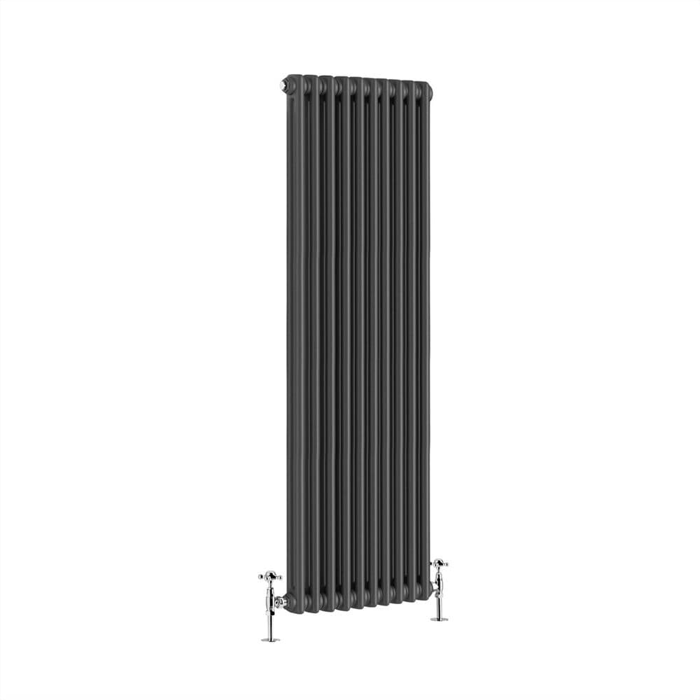 Designer Radiator - Column Vertical Double - 1500 x 470mm - Anthracite Grey