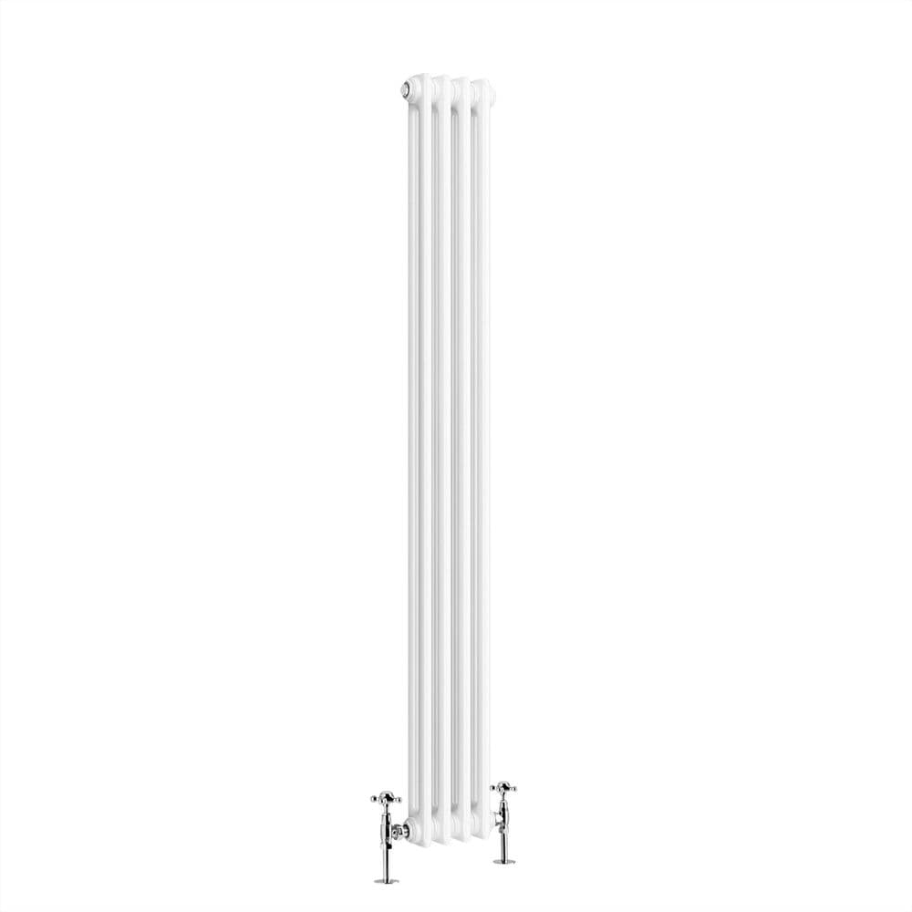 Designer Radiator - Column Vertical Double - 1800 x 200mm - White