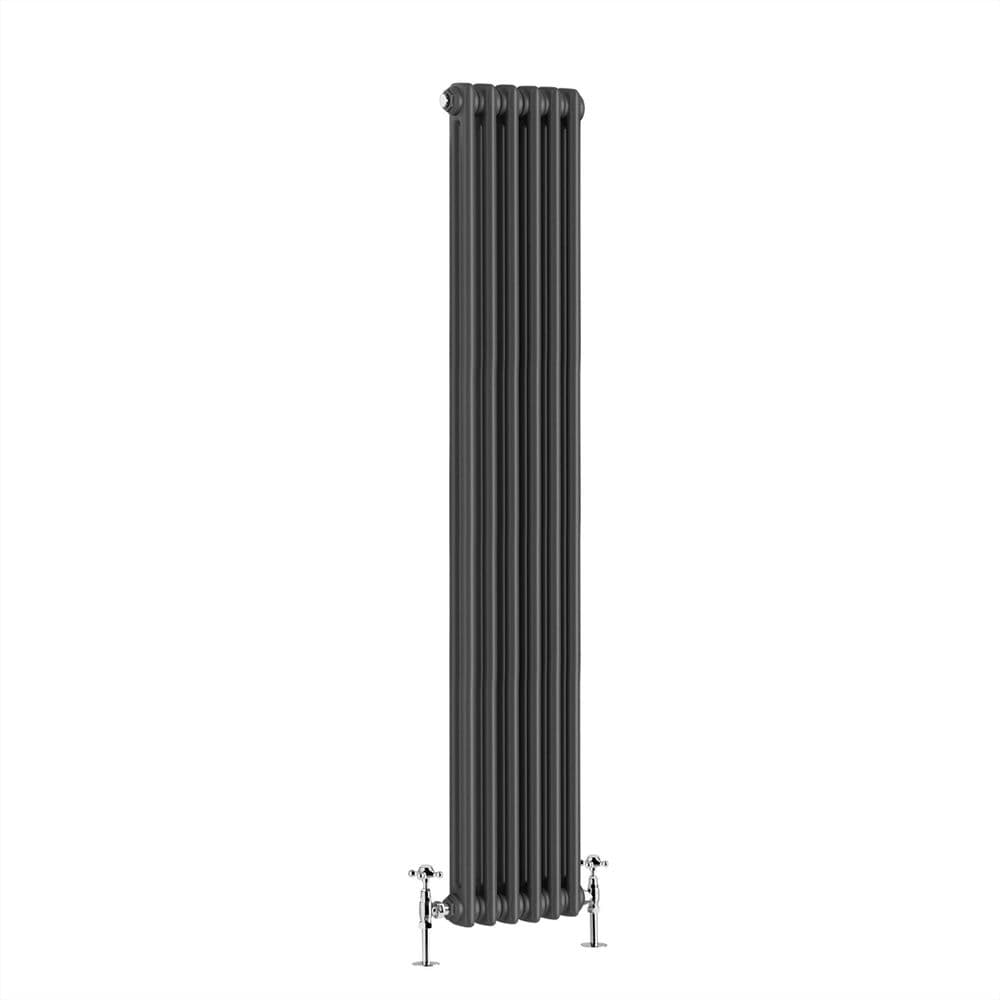 Designer Radiator - Column Vertical Double - 1800 x 290mm - Anthracite Grey