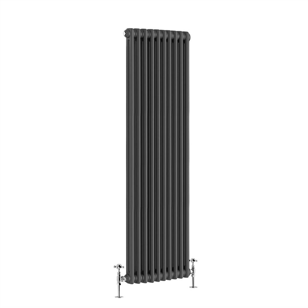 Designer Radiator - Column Vertical Double - 1800 x 470mm - Anthracite Grey