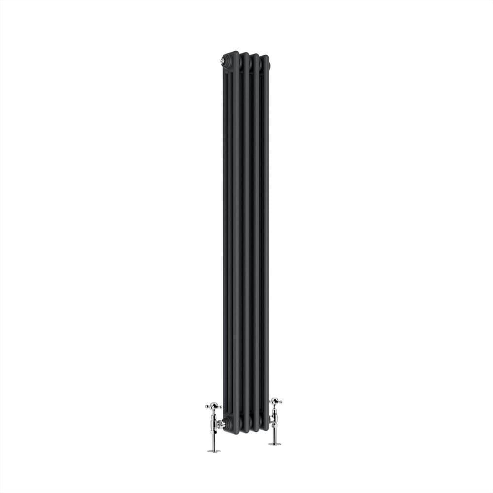 Designer Radiator - Column Vertical Triple - 1500 x 200mm - Anthracite Grey