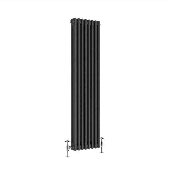 Designer Radiator - Column Vertical Triple - 1500 x 380mm - Anthracite Grey