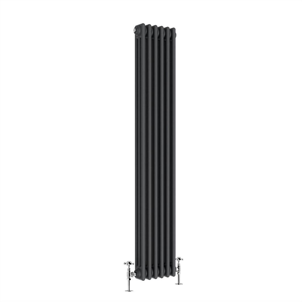 Designer Radiator - Column Vertical Triple - 1800 x 290mm - Anthracite Grey