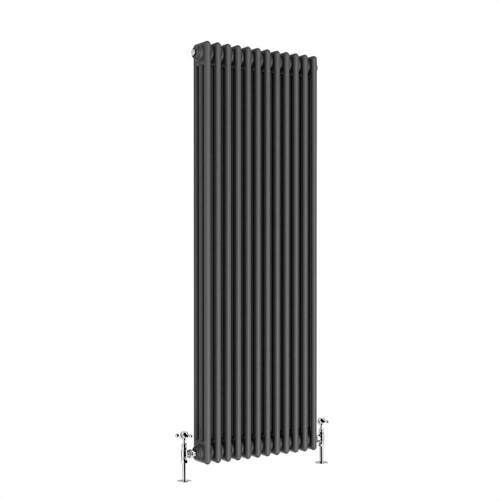 Designer Radiator - Column Vertical Triple - 1800 x 560mm - Anthracite Grey