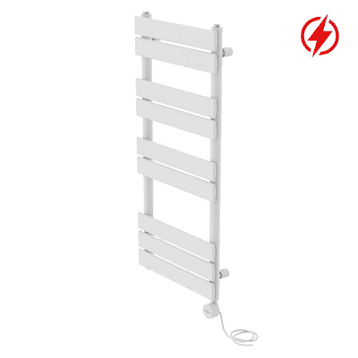 Designer Radiator - Electric Thermostatic Towel Rail Flat Panel - 1000 ...