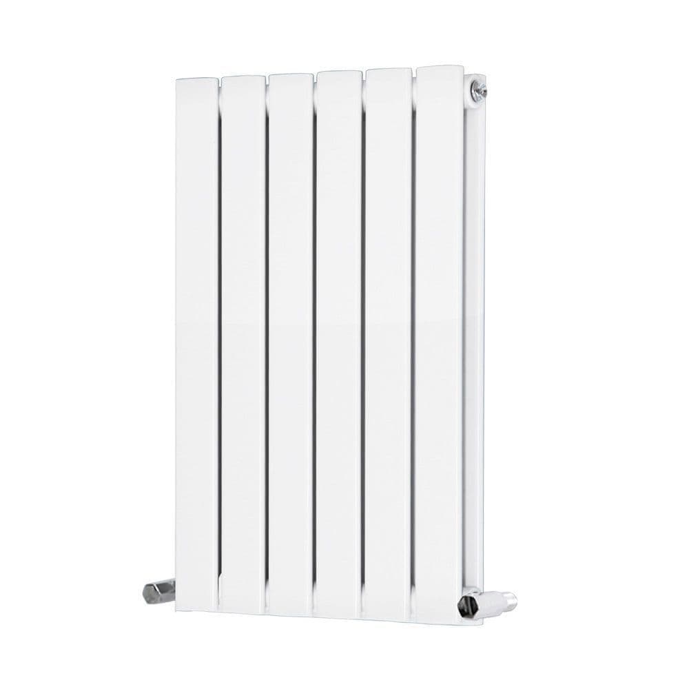 Designer Radiator - Flat Panel Horizontal Double - 600 x 408mm - White