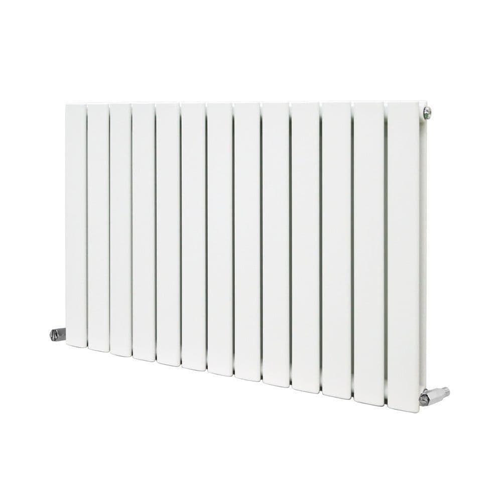 Designer Radiator - Flat Panel Horizontal Double - 600 x 884mm - White