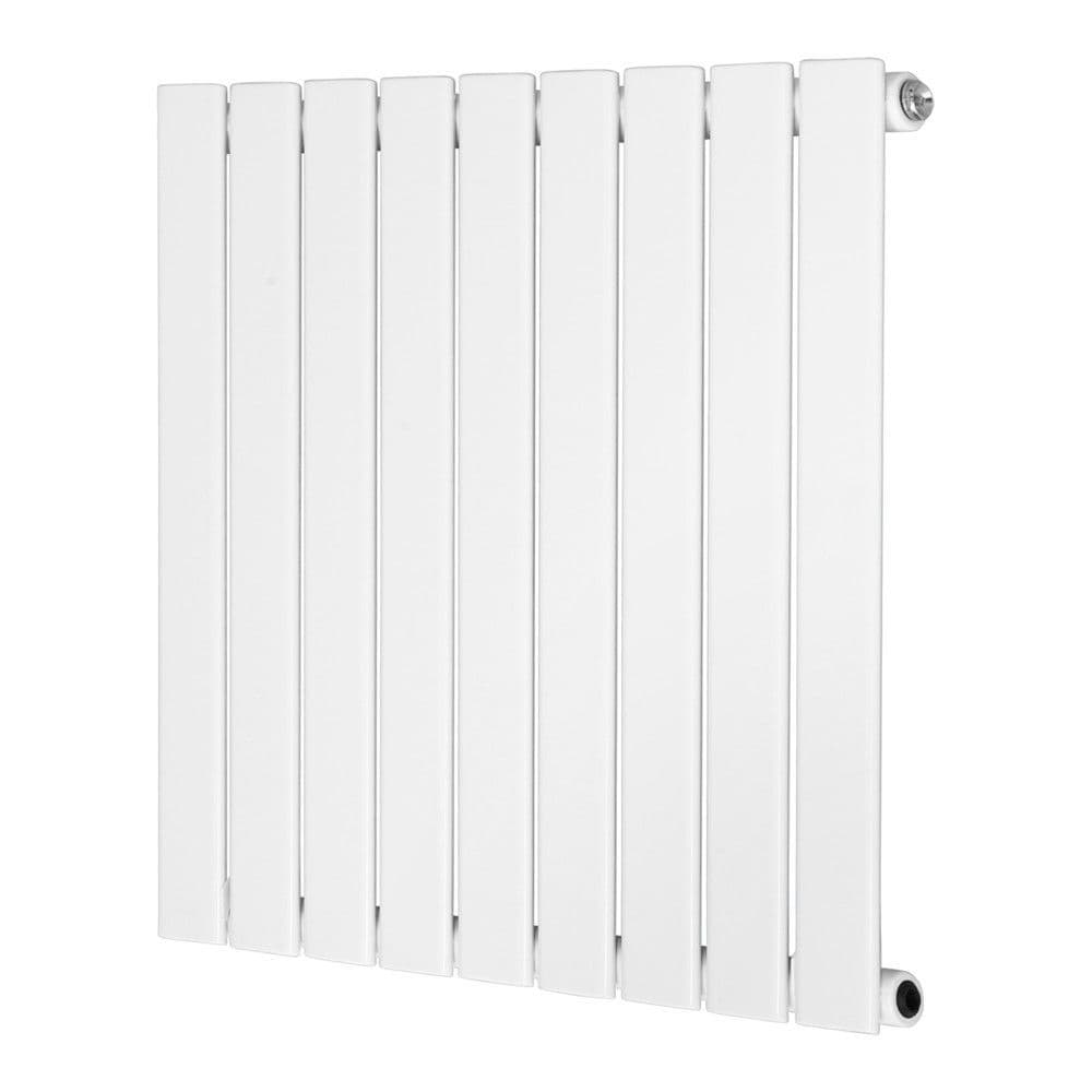 Designer Radiator - Flat Panel Horizontal Single - 600 x 612mm - White