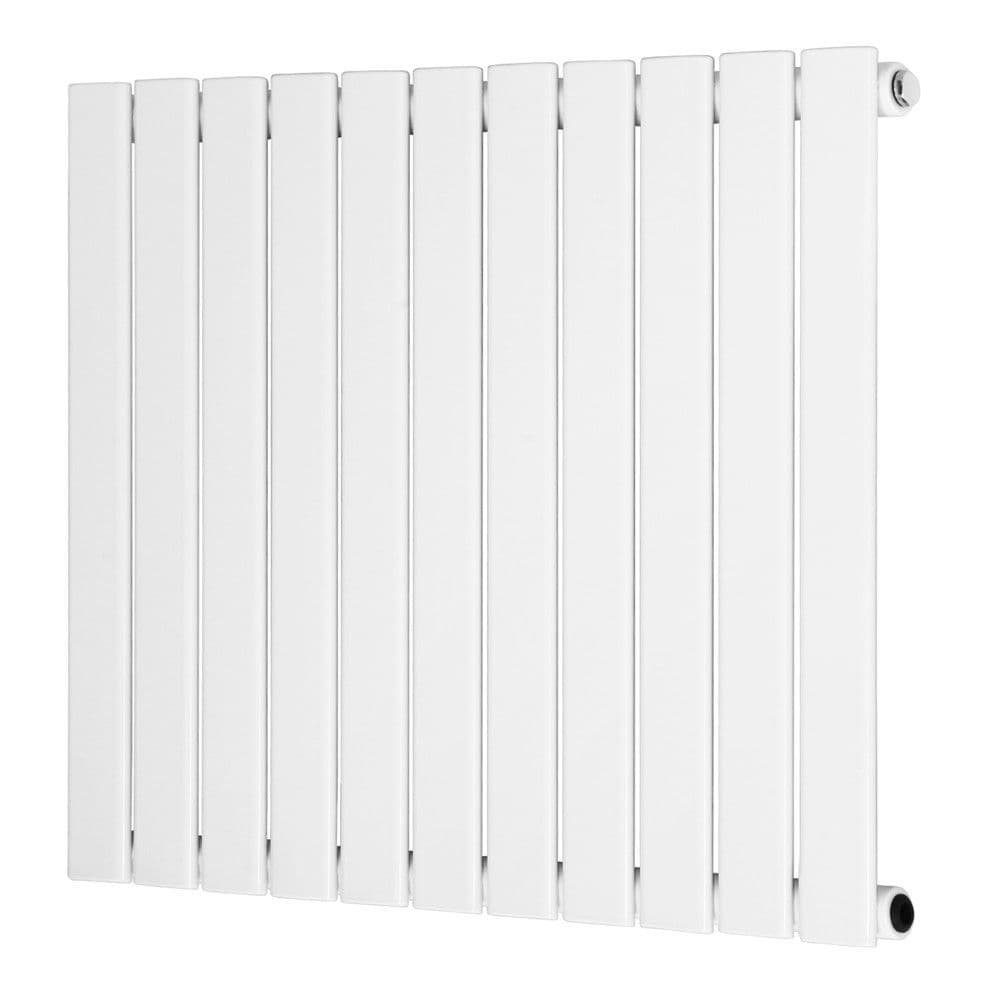 Designer Radiator - Flat Panel Horizontal Single - 600 x 748mm - White