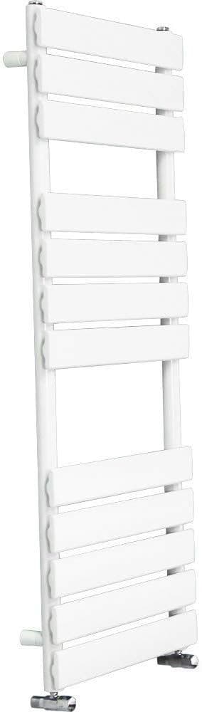 Designer Radiator - Flat Panel Towel Rail - 1200 x 450mm - White