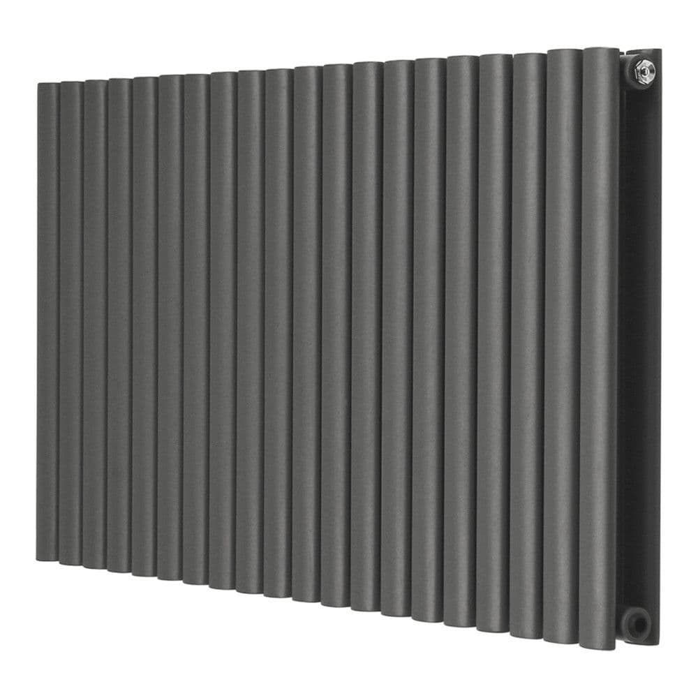Designer Radiator - Oval Panel Horizontal Double - 600 x 1180mm ...