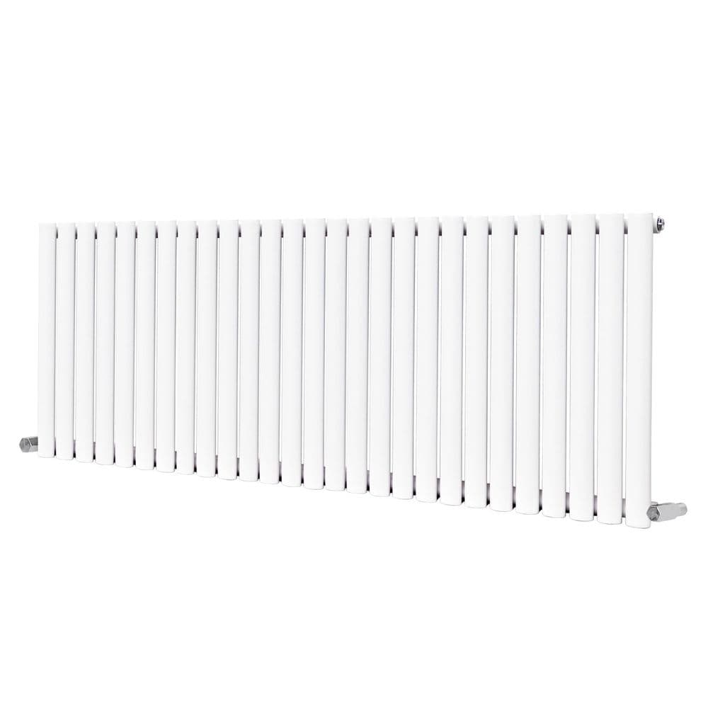 Designer Radiator - Oval Panel Horizontal Single - 600 x 1593mm - White