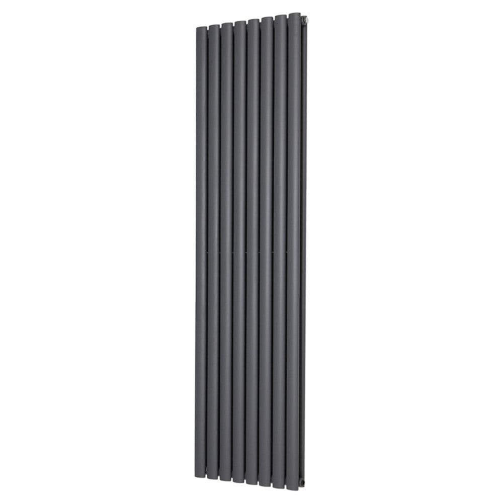 Designer Radiator - Oval Panel Vertical Double - 1800 x 472mm ...