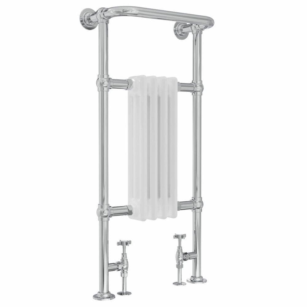 Designer Radiator - Towel Rail Traditional Column - 950 x 480mm - White ...